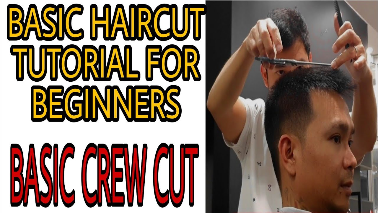 EASIEST HAIRCUT FOR BEGINNERS | BASIC CREWCUT | BARBER TUTORIAL ...