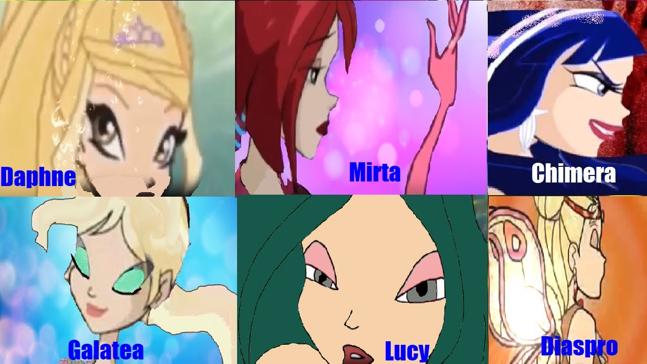 Winx Club | All side character's enchantix transformations - YouTube
