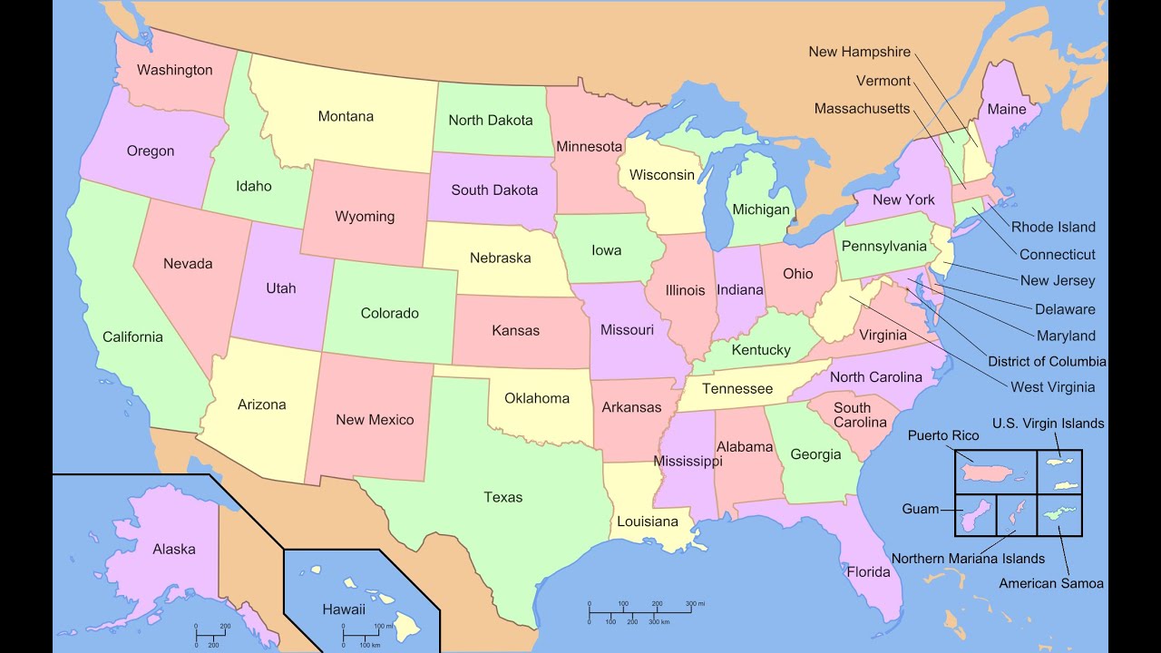 All 50 States of the USA: A Comprehensive Guide - YouTube