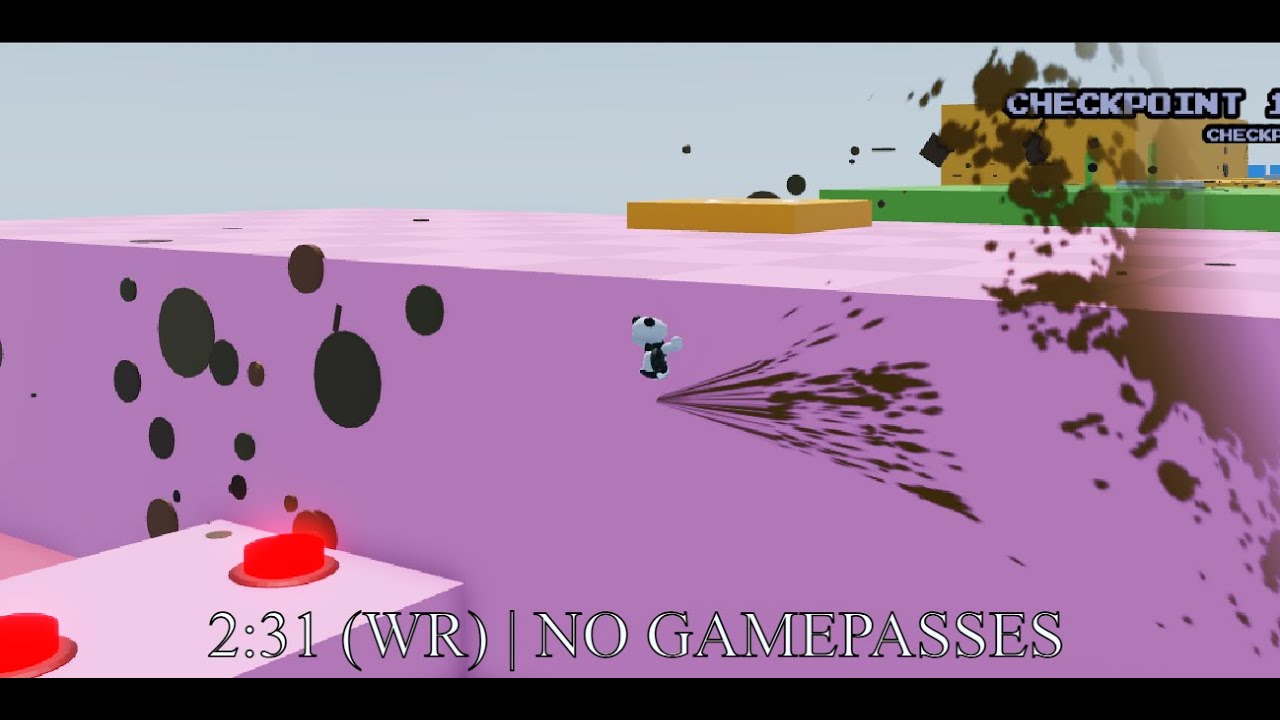 Roblox Spray Poop Obby Any% Speedrun [2:31.18] (WR) (No Gamepasses ...