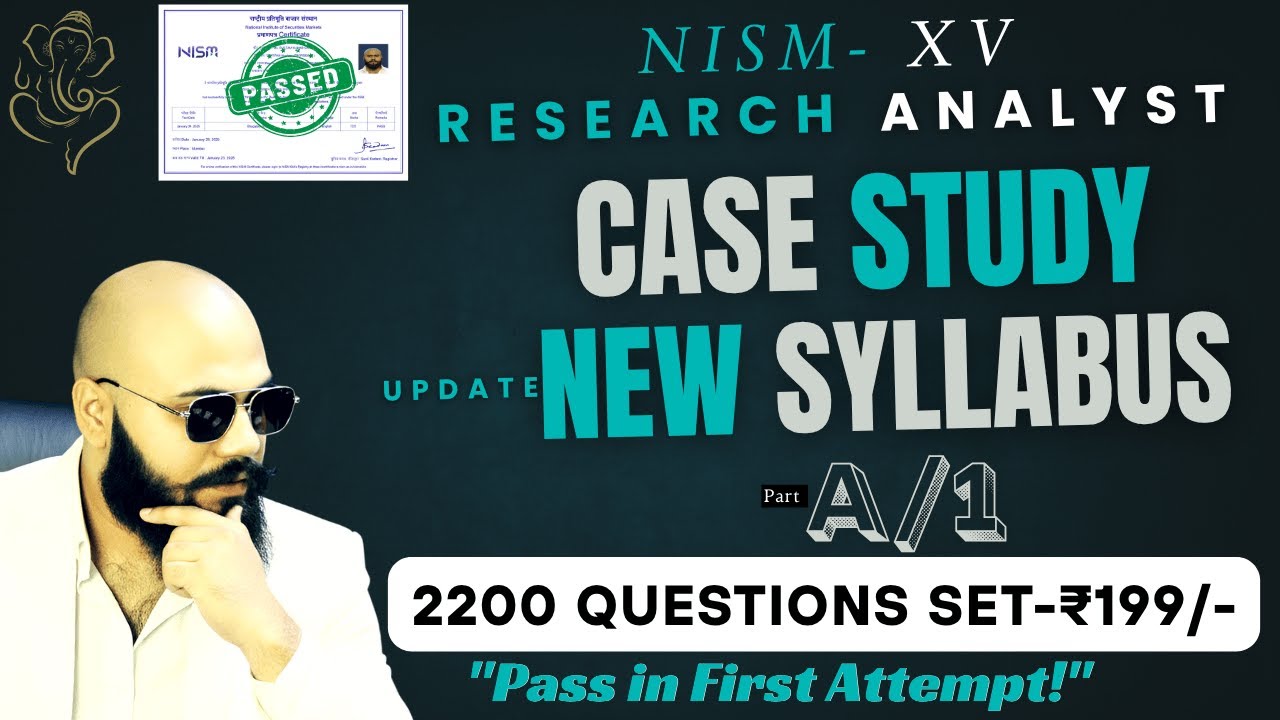 NISM 15 - Research Analyst Case Study Part 1- | Full Solution & Explanation in Hinglish - YouTube