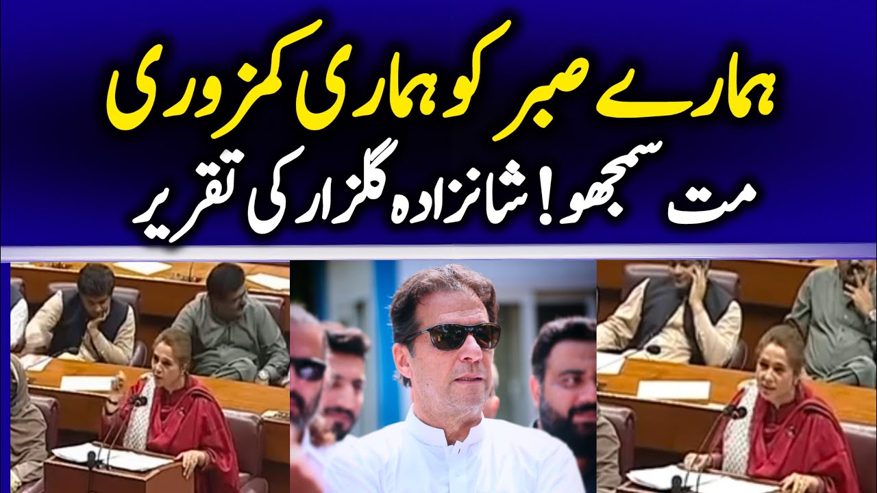 PTI MNA Shandana Gulzar Khan Speech at National Assembly - YouTube