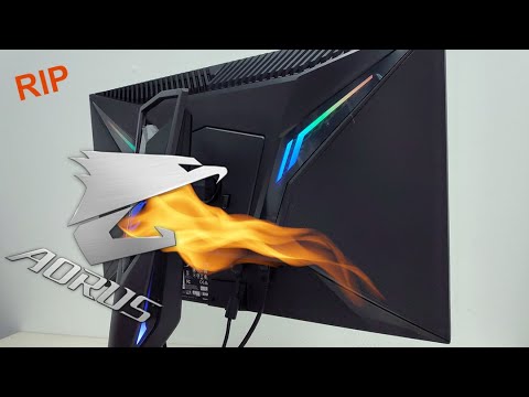 My Gigabyte Aorus AD27QD monitor just EXPLODED! - YouTube