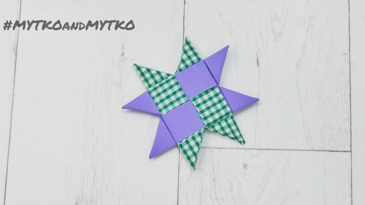 No Sew Folded Christmas Star Ornament @MYTKOandMYTKO - YouTube