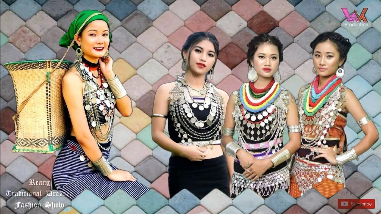 Reang Traditional Dresses // Bru Fashion Show // Beauty Girls With ...