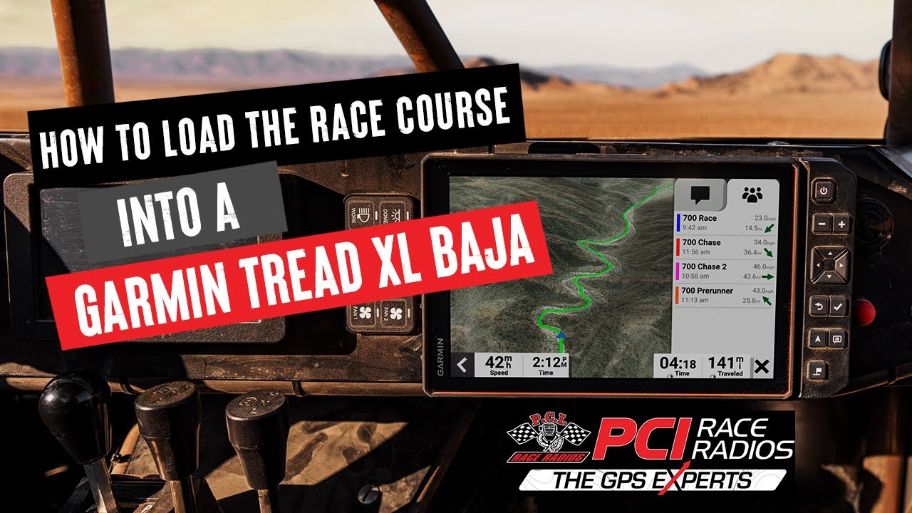 How to load the race course into a Garmin Tread XL Baja - YouTube