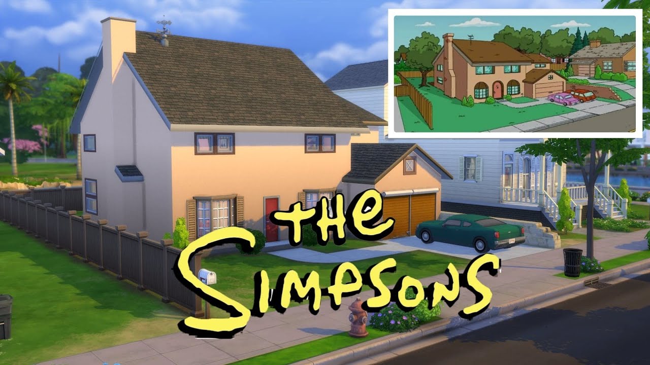 SIMPSONS HOUSE / REAL TO SIMS/ MY FIRST SPEED BUILD / SLOW MOTION / NO ...