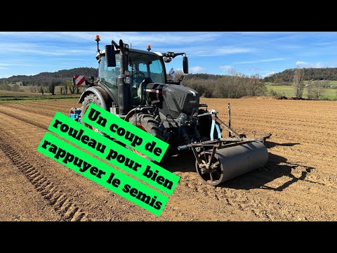 Un coup de rouleau après semis pour optimiser la levée - YouTube