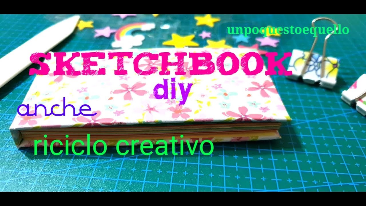 BLOCK NOTES di riciclo | COME FARE Sketchbook "pocket" 📚 #cartonnage # ...