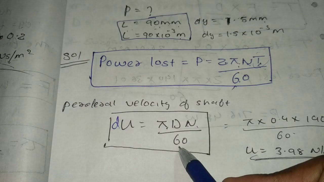 Dynamics viscosity Kinematic viscosity problem 4 - YouTube