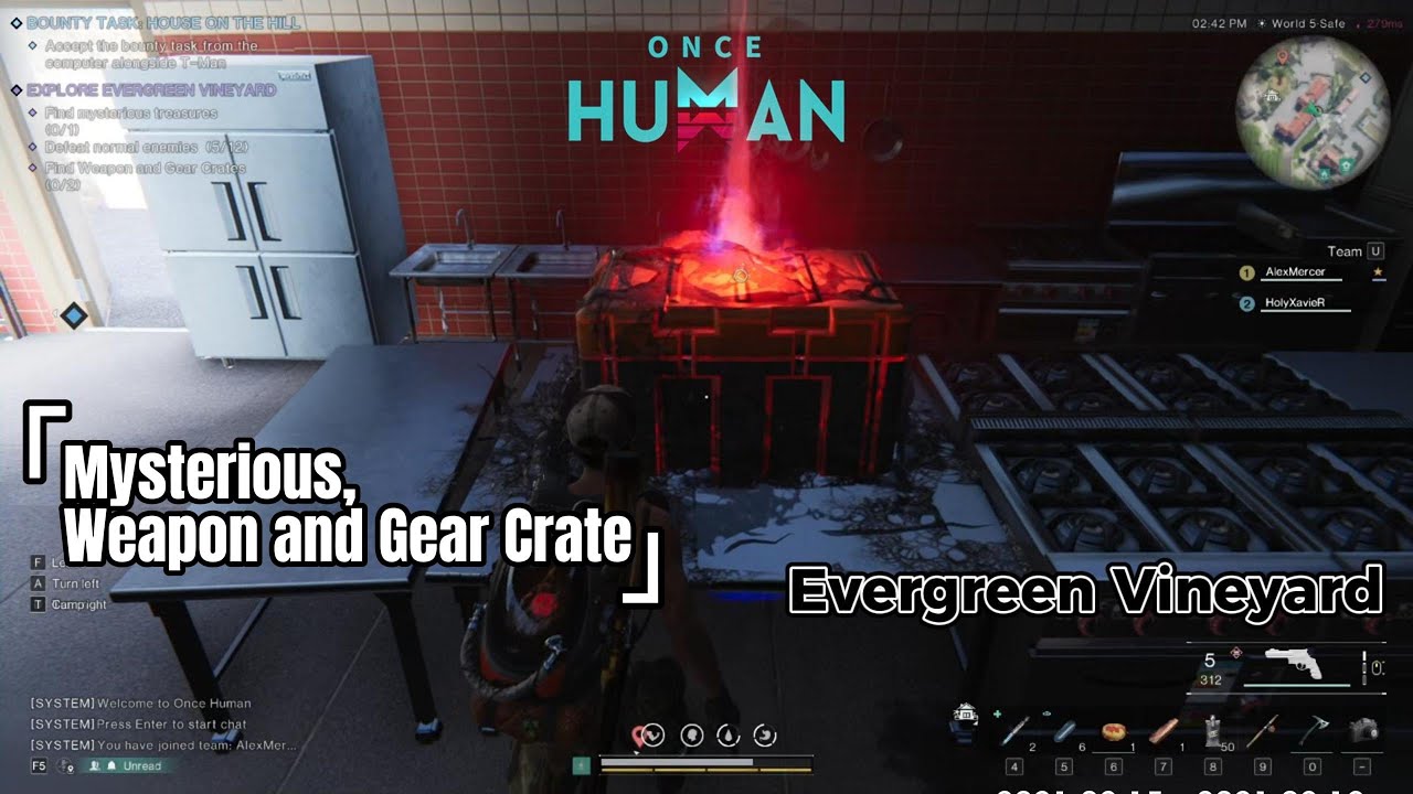 [Once Human] Evergreen Vineyard : Mysterious, Weapon and Gear Crate ...