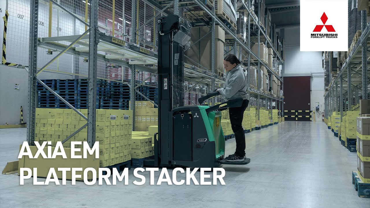 Mitsubishi AXiA EM platform stacker - YouTube