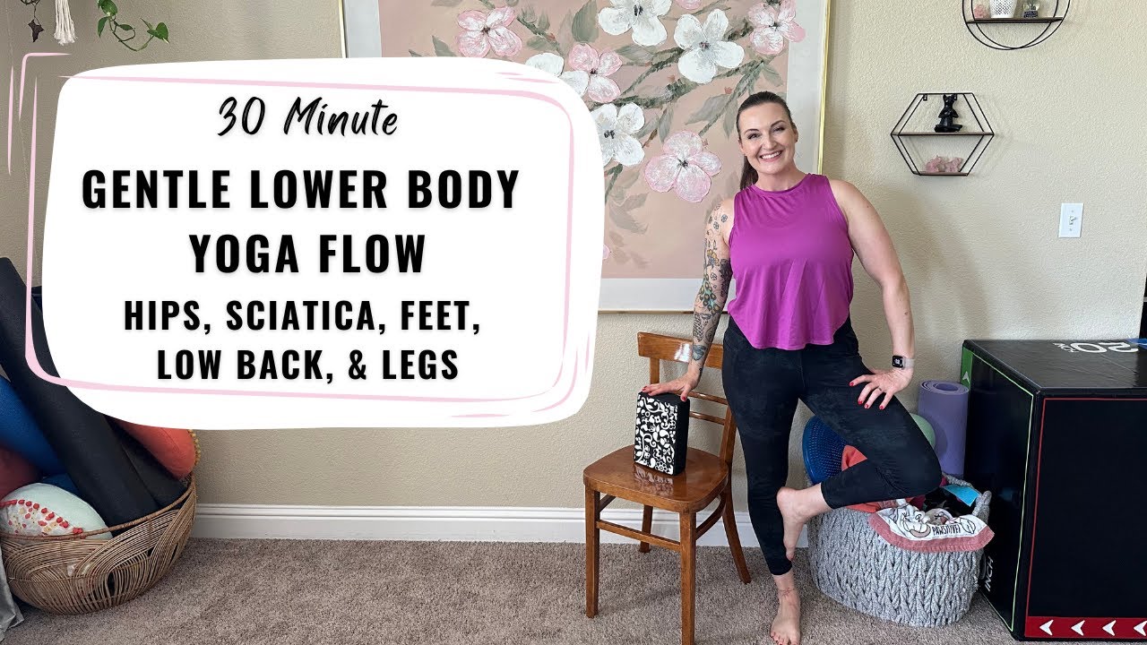 GENTLE YOGA FLOW: Relief For Plantar Fasciitis & Sciatica, Gentle Yoga for Pain Relief ...