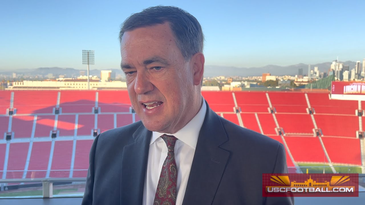 USC athletic director Mike Bohn talks about hiring Lincoln Riley - YouTube