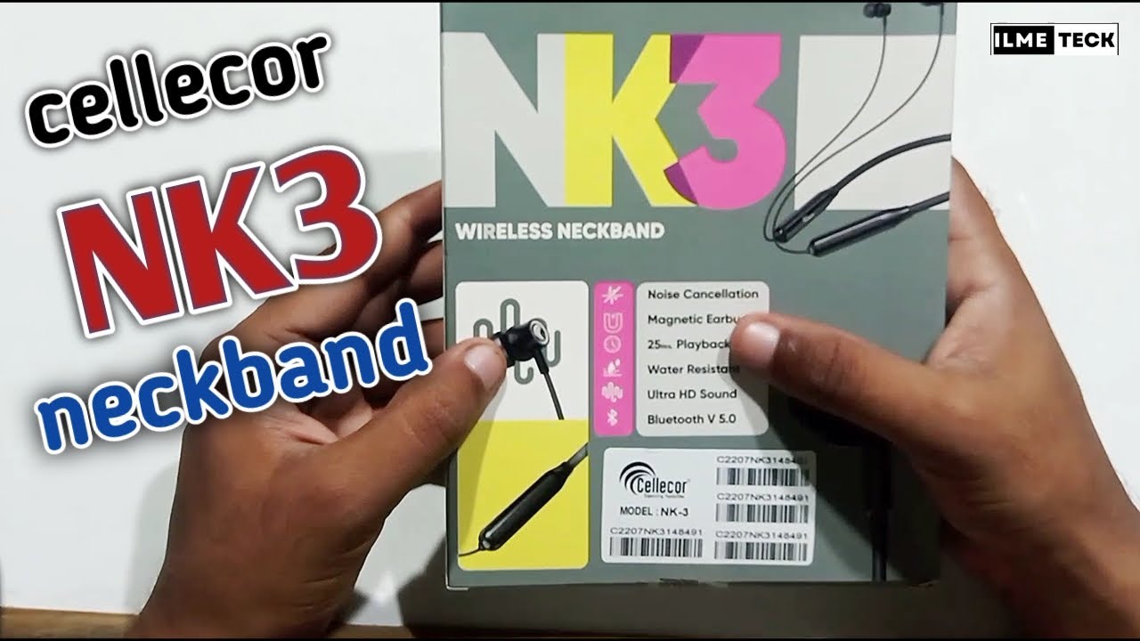 Cellecor NK3 blootooth neckband unboxing & review | cellecor NK3 ...