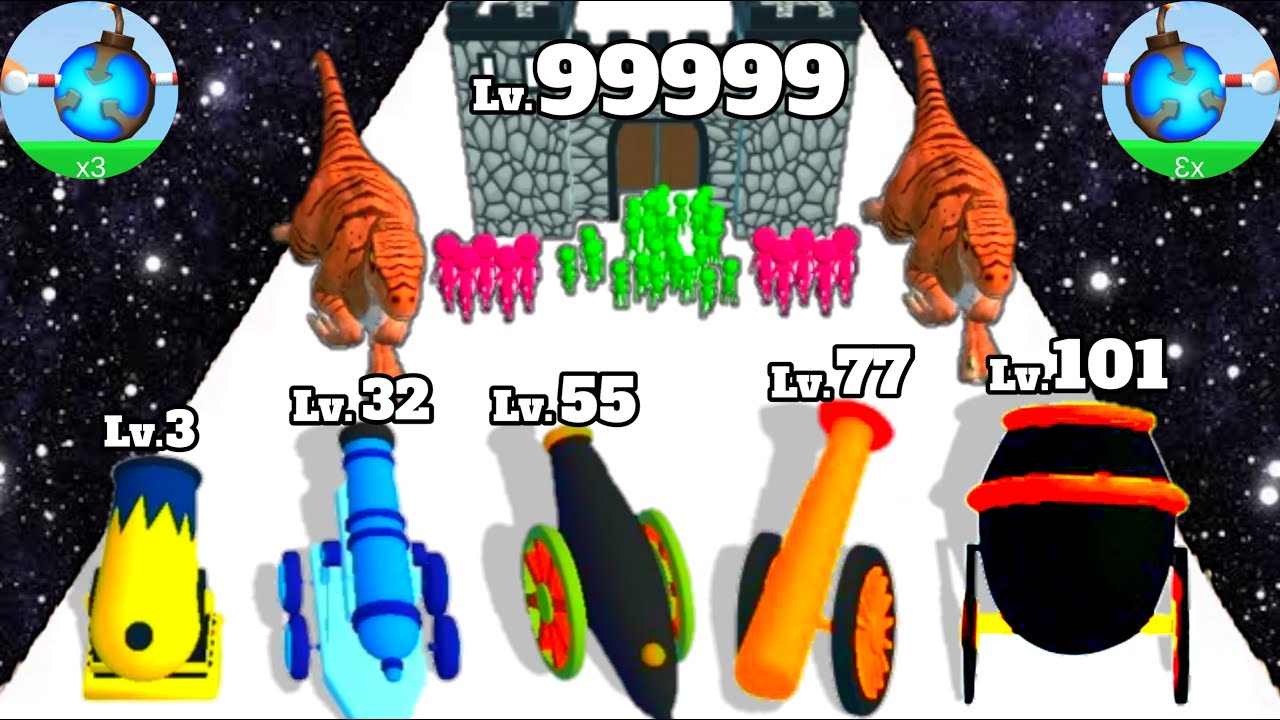 Merge & Bomb Blitz - Level Up Canon Max Level Gameplay Part 1(Merge ...