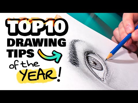 TOP 10 DRAWING TIPS of the YEAR! (2021) - YouTube