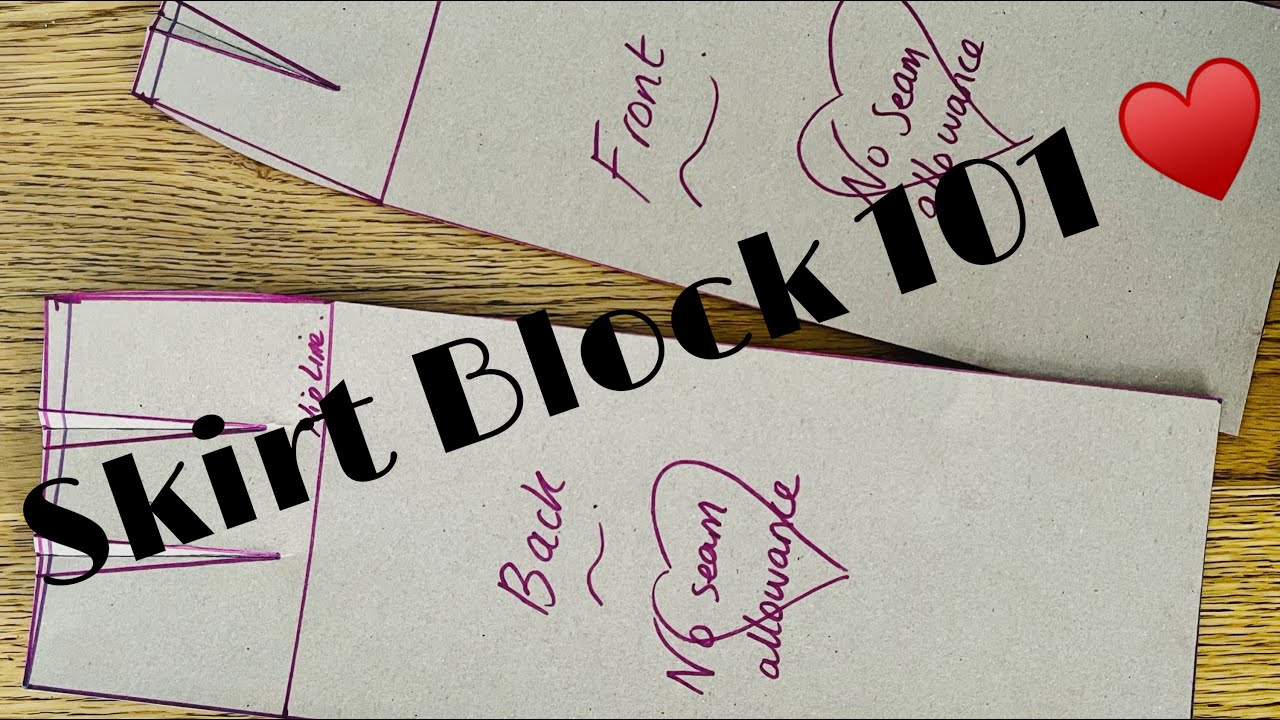 Beginner Pattern Drafting - Skirt Block 101! How To Create A Skirt ...