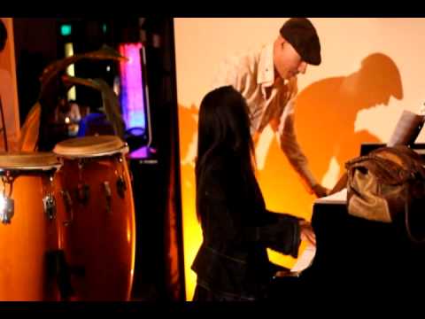 Ben Flint and Victoria Theodore Jamming on the Grand Piano at Linen ...