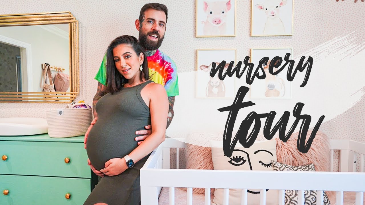 Baby Girl Nursery Tour | Lena & Adam - YouTube