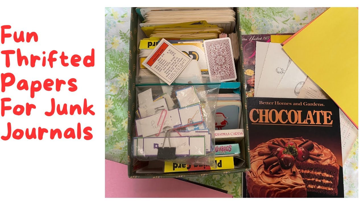 Thrifted Papers I Love ️ To Use In My Junk Journals… - YouTube