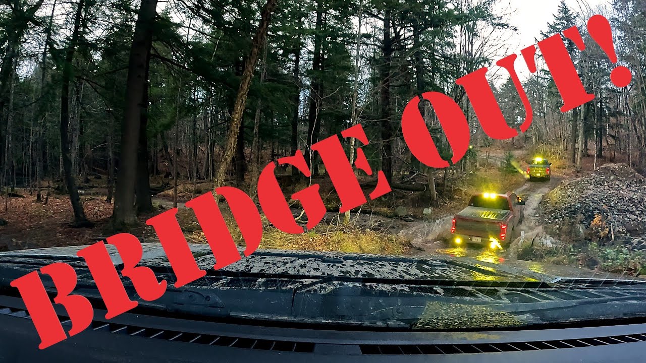 BRIDGE OUT! Ford Raptors Off-road Through Streams in Michigan's UP ...