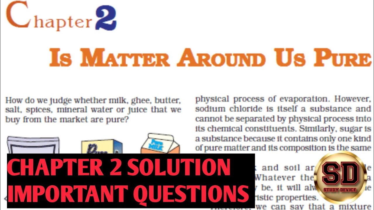 Is matter around us pure ?? class 9th science chapter 2 solution| pure ...