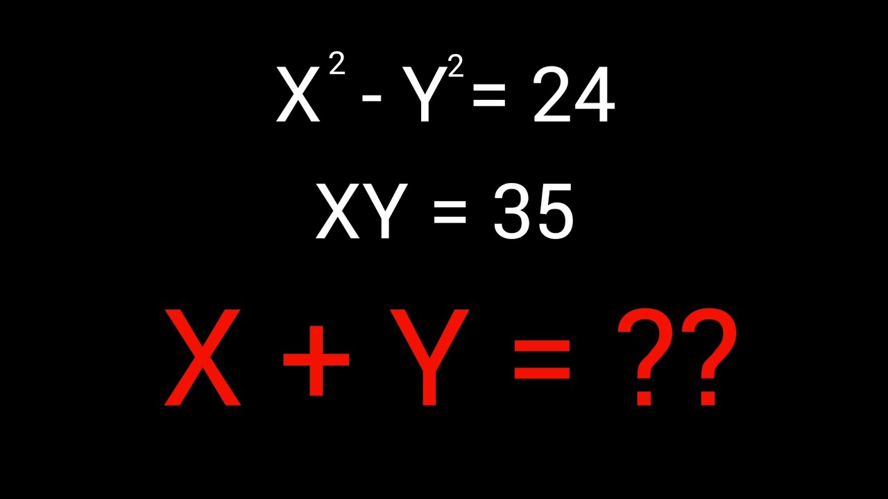 Math Olympiad Question || Algebraic equations . - YouTube