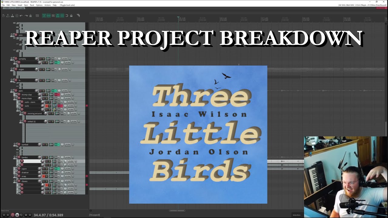 Three Little Birds - Reaper Project Breakdown - YouTube