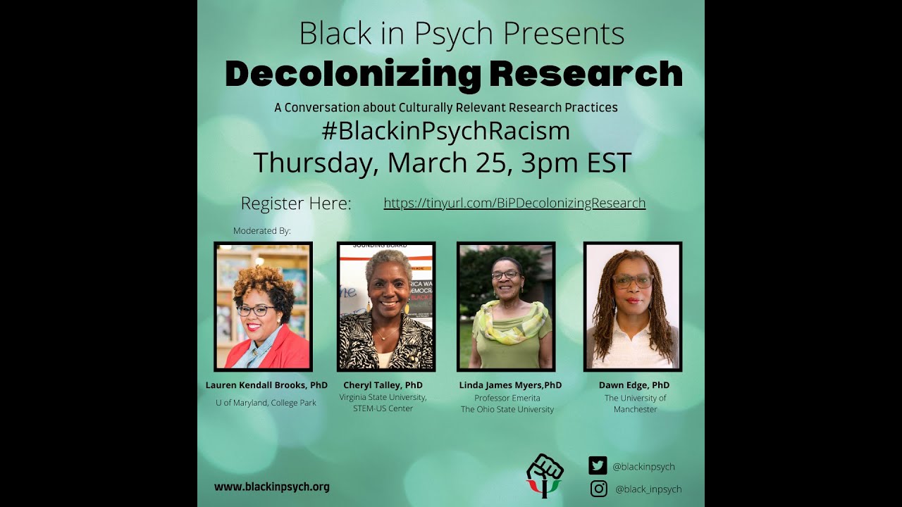 Decolonizing Research March 25, 2021 - YouTube