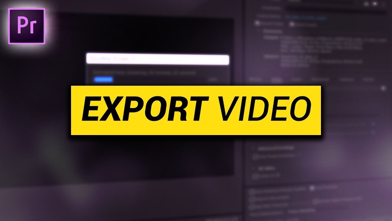 How to EXPORT your VIDEO (Premiere Pro Tutorial)#premiere #PremierePro ...