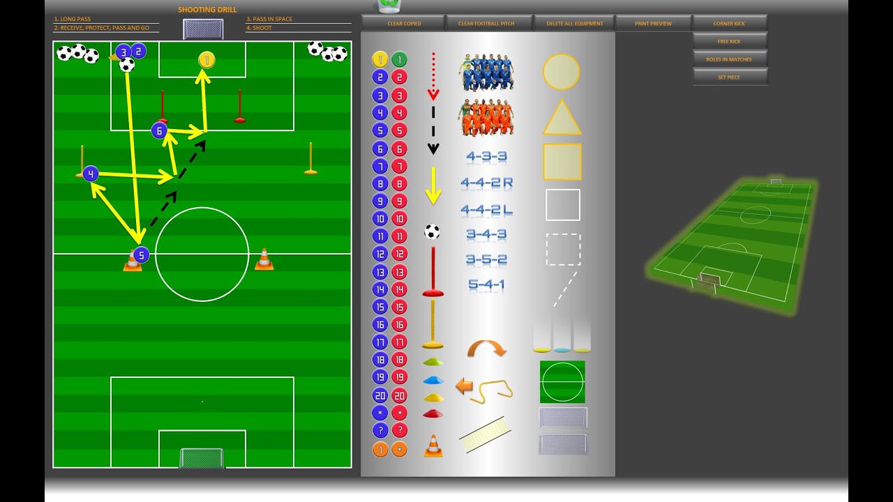 Design football drills, training plan - YouTube