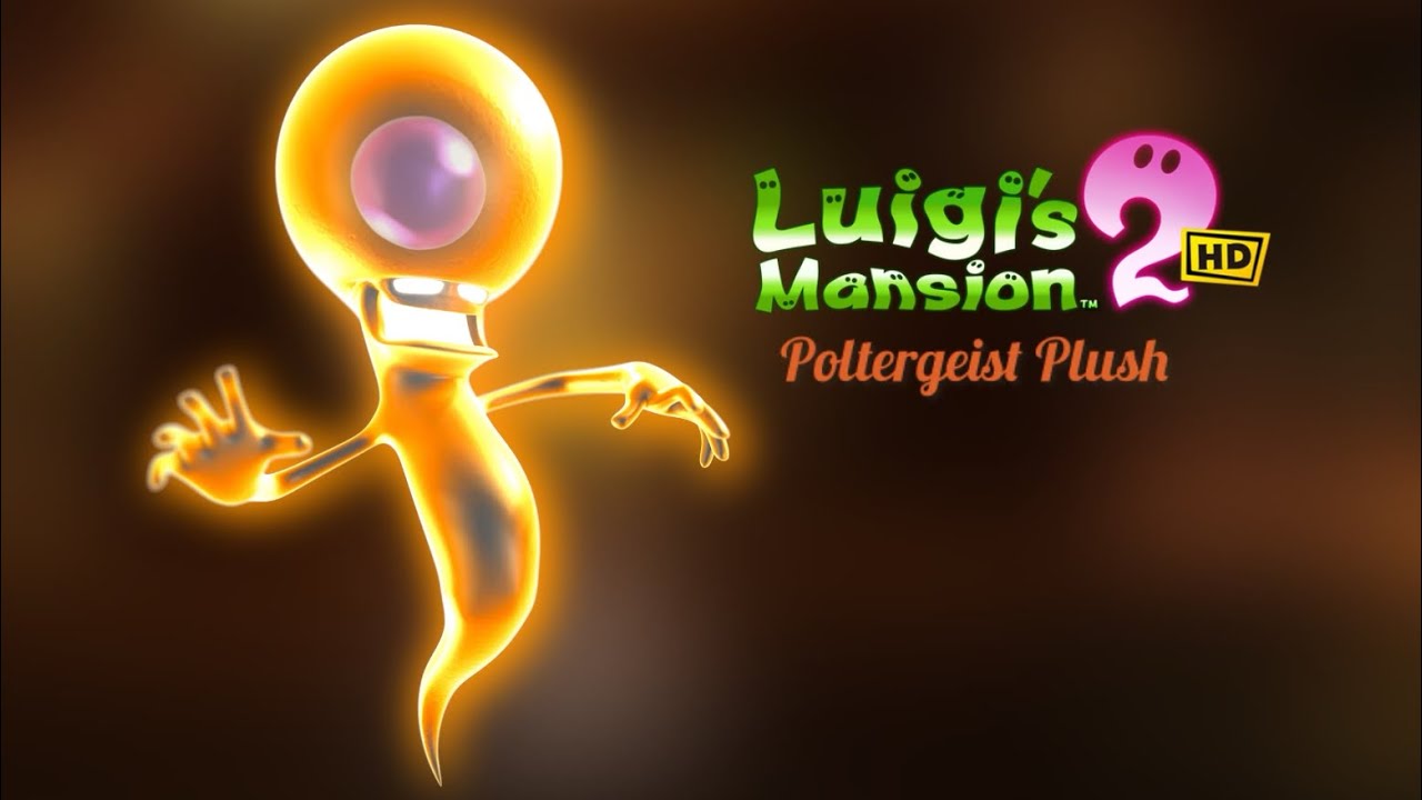 Poltergeist Luigi’s Mansion Plush Showcase - YouTube
