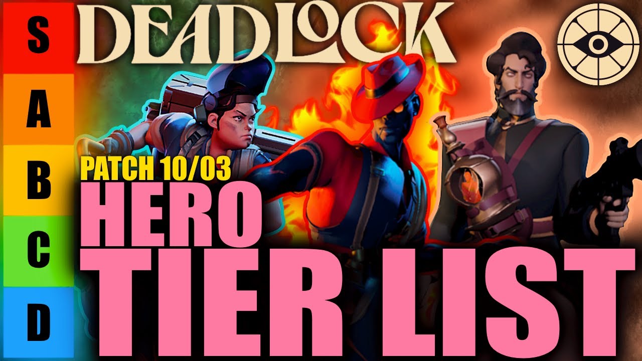 NEW Deadlock Hero TIER LIST - 10/03 Patch Plus MIRAGE - YouTube