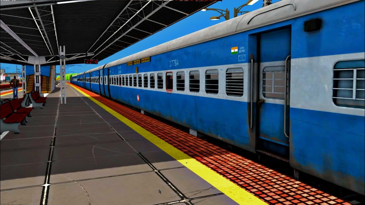WDM3D ICF Blue Coach | Railworks Indian Train | Train Simulator 21 ...
