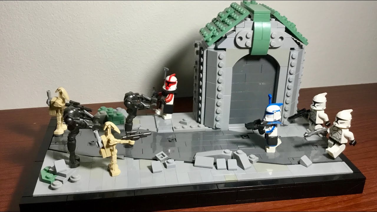 The Battle Of Muunilinst Diorama | LEGO Star Wars The Clone Wars MOC ...
