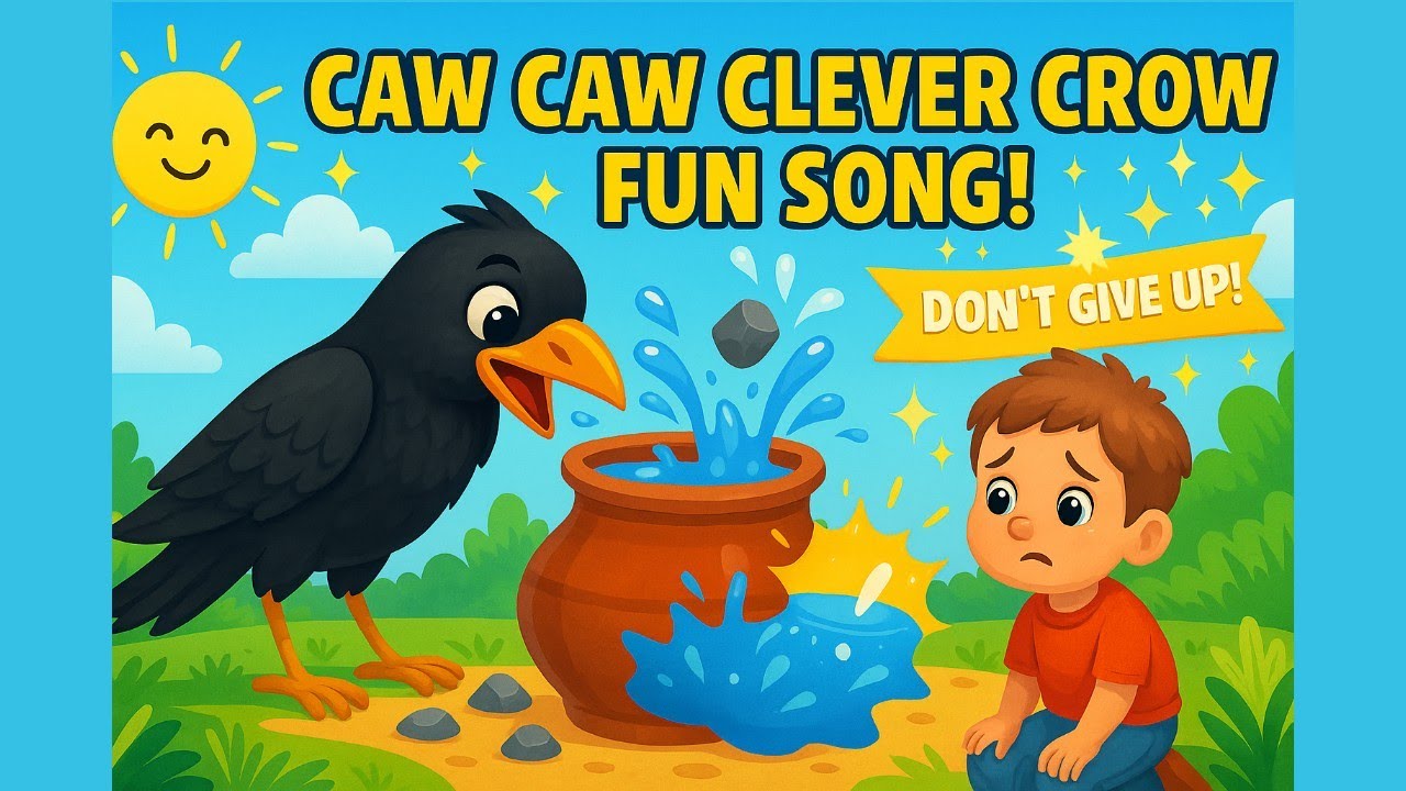 Caw Caw Clever Crow Fun Song! | Videos For Kids | LittleMentee - YouTube