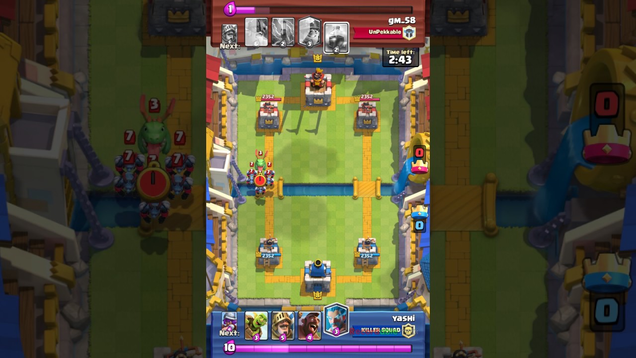 Clash Royal Arena 7 - Best deck! Winning deck! Legendary Ice Wizard ...