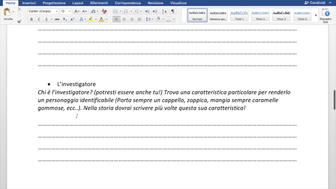 Scuola primaria: Italiano, come scrivere un racconto giallo - YouTube