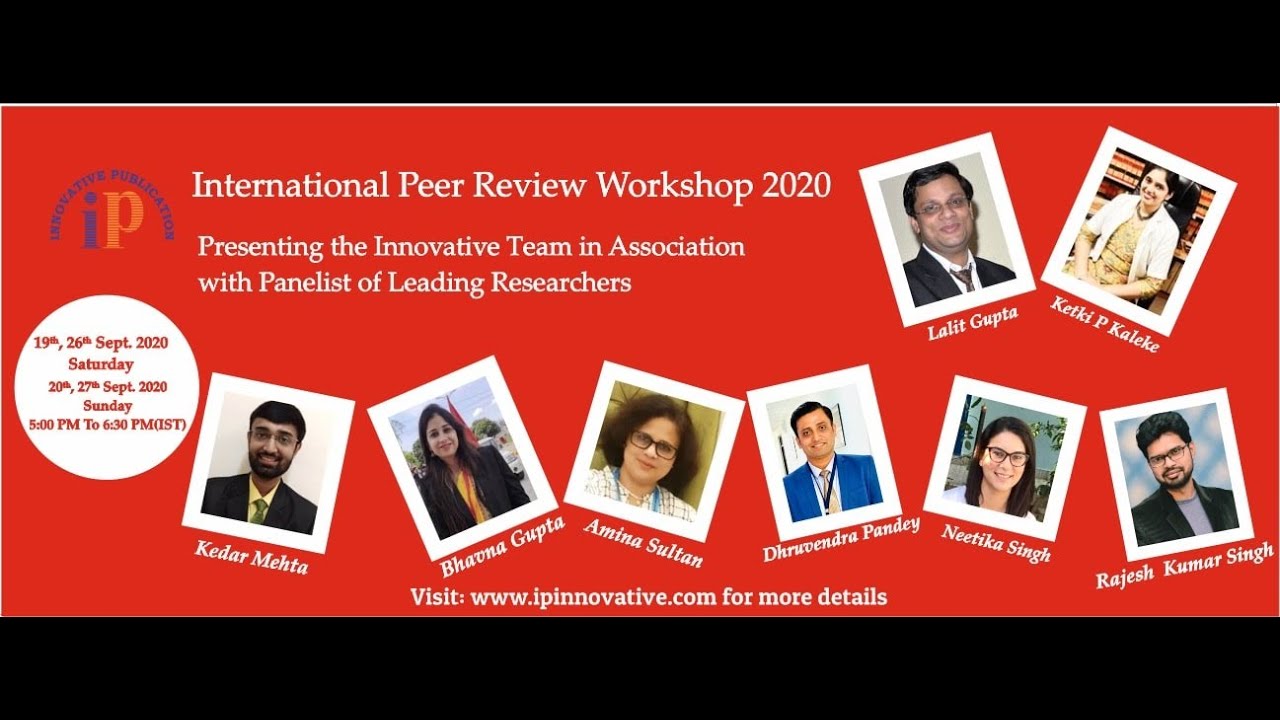 International Peer Review Workshop 2020 - YouTube