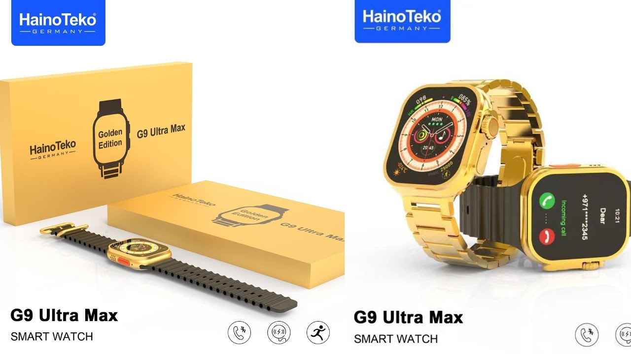 Haino Teko G9 Ultra Max -Al wys one mode-2 Straps Gold edition⚡️-Clone ...