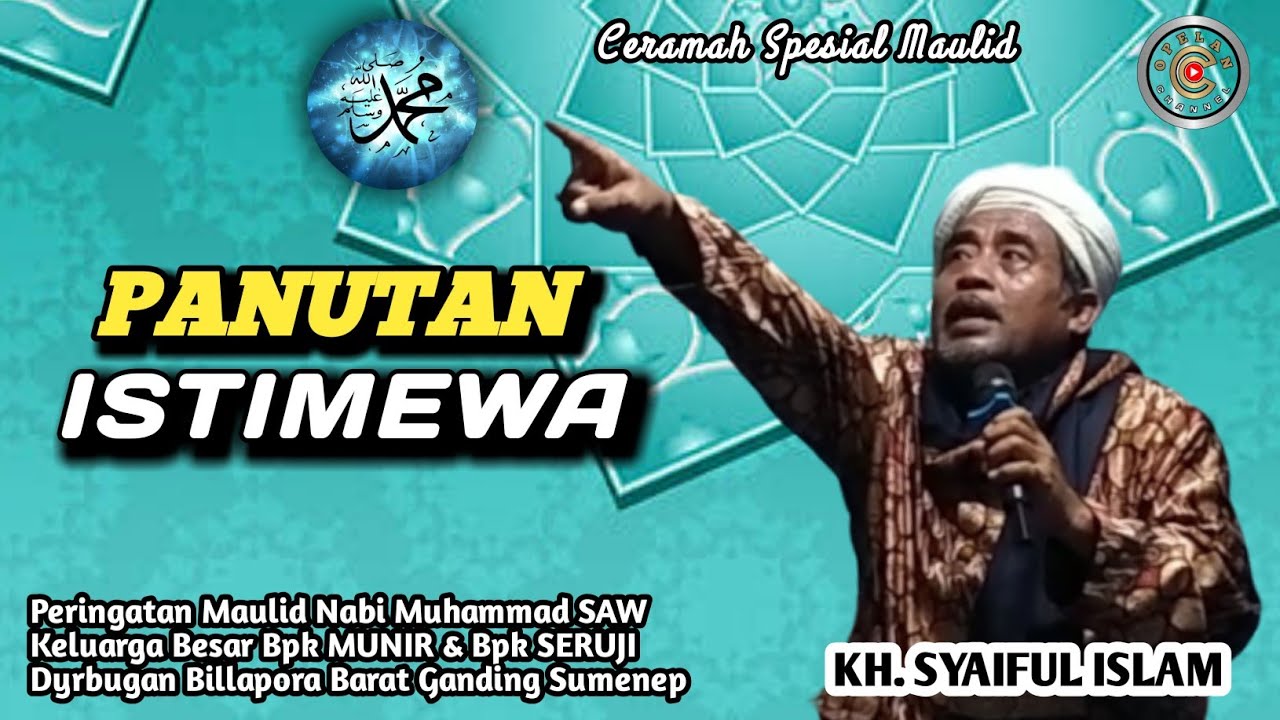 Panutan Istimewa || KH. Syaiful Islam Live Durbugan Billapora Barat Ganding Sumenep - YouTube