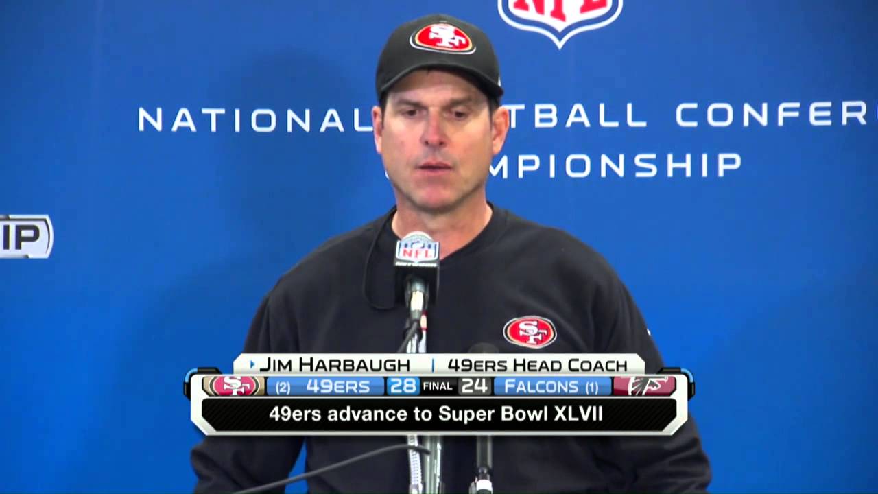 Jim Harbaugh San Francisco 49ers win.flv - YouTube