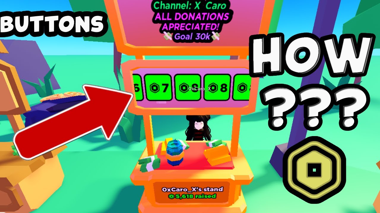 (2023) How to be donated by People in Pls Donate | Donation stand # ...