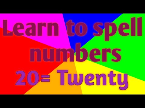 How to spell numbers 20 to 30🤔 - YouTube