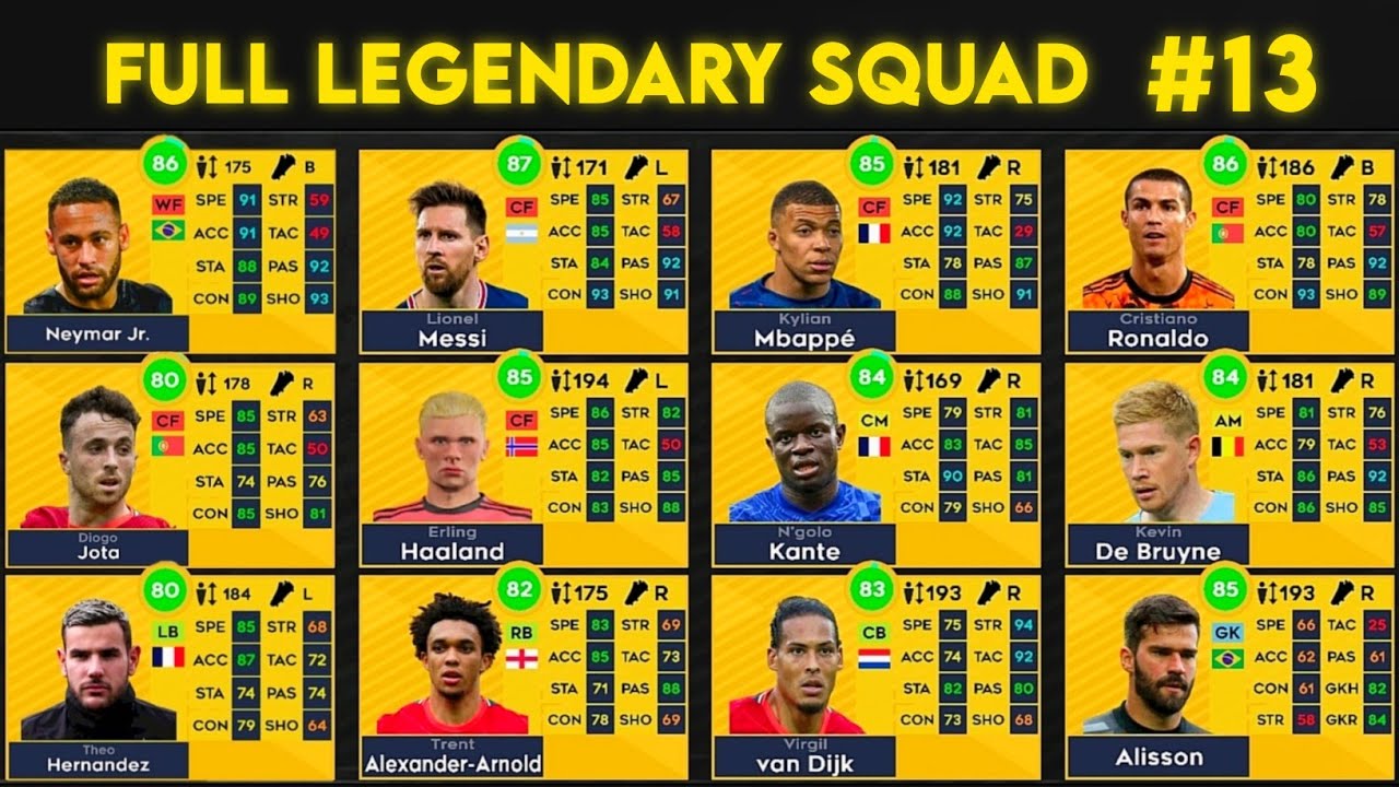 THE BEST LEGENDARY SQUAD! 🔥 | DLS 22 R2G [EP. 13] - YouTube
