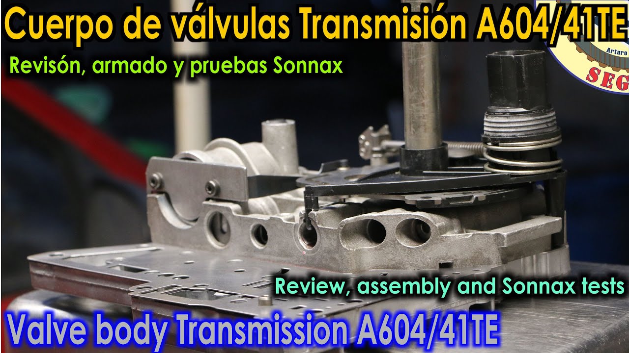 Transmision A604/41TE - cuerpo de valvulas - YouTube