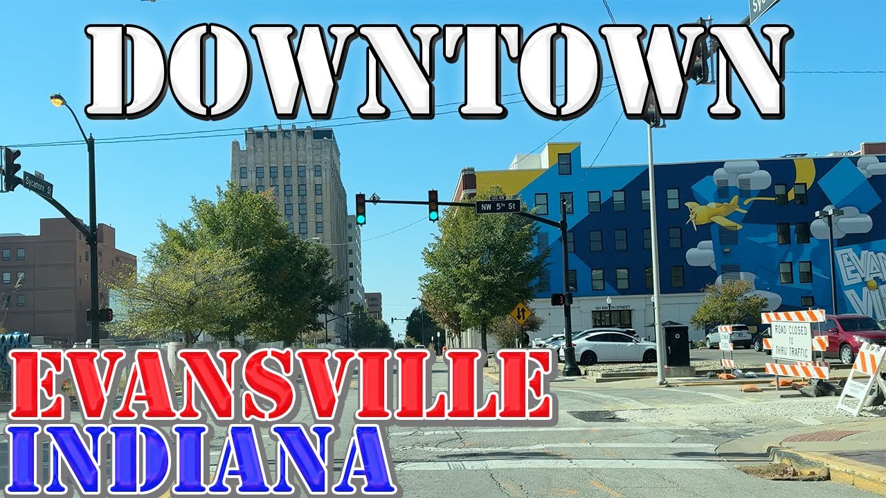 Evansville - Indiana - 4K Downtown Drive - YouTube