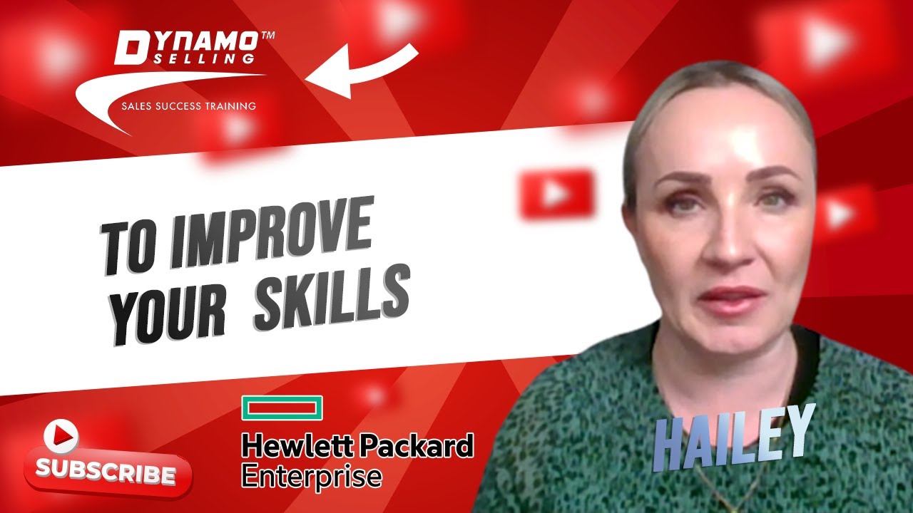 Hailey Hill (HPE) Client Testimonial for Dynamo Selling - YouTube