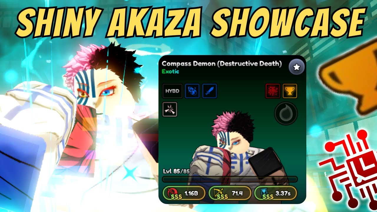 Shiny Akaza Evo Showcase - Anime Last Stand! - YouTube